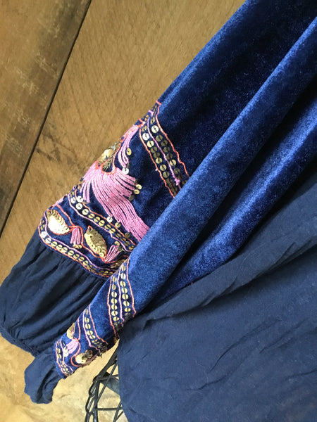 Free People Velvet Tunic – BOHO thrift shop